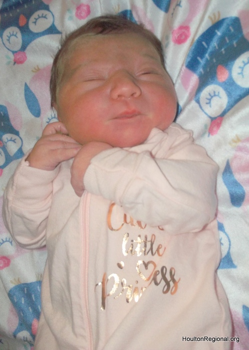 Zoey Rae - Baby Girl born to Alyssa and John - Houlton Regional Hospital